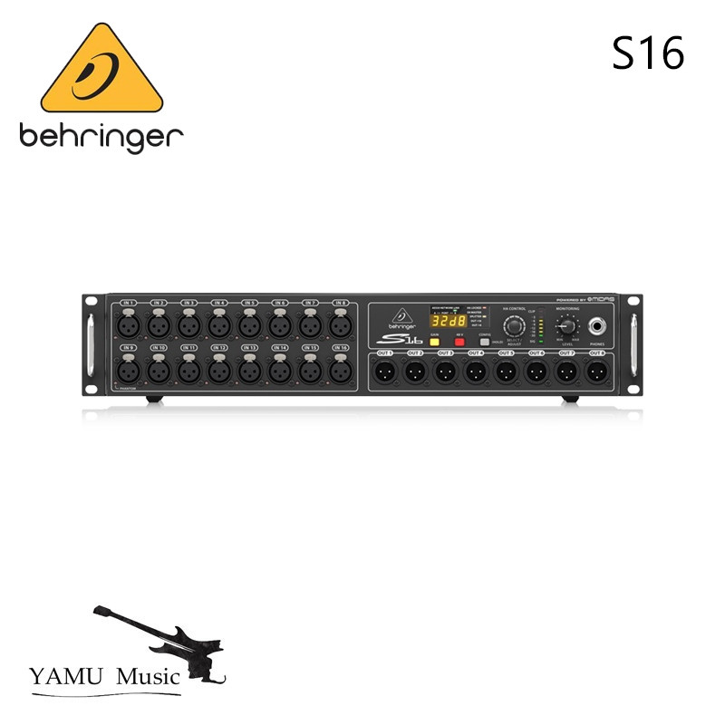 Behringer S16 Digital Stagebox with 16 Remote-Controllable Midas ...