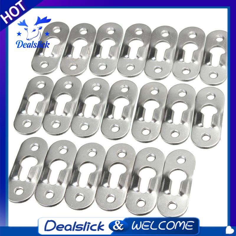 Dealslick20 ชิ้น 44 มม. Metal Keyhole Hanger Fasteners รูปภาพภาพ ...