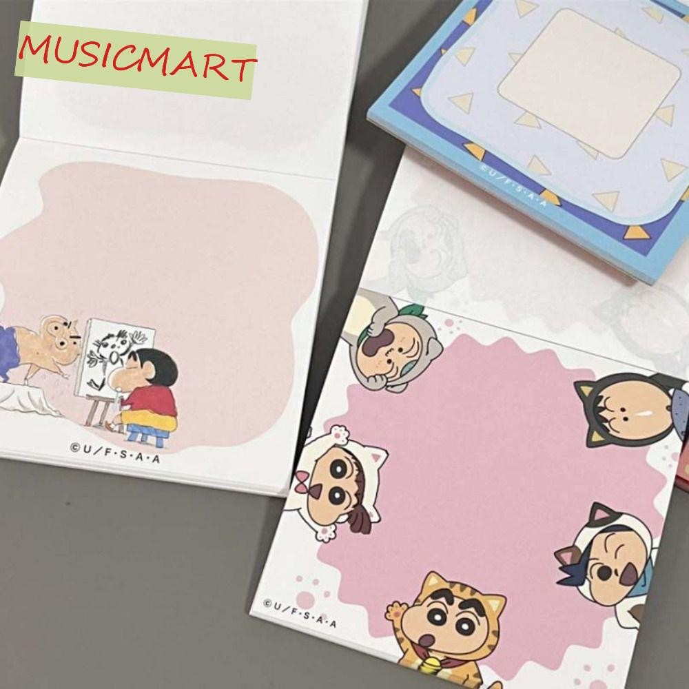 Musicmart Memo Reminder Paper, 100Sheets Anime Crayon Shin Chan Note ...