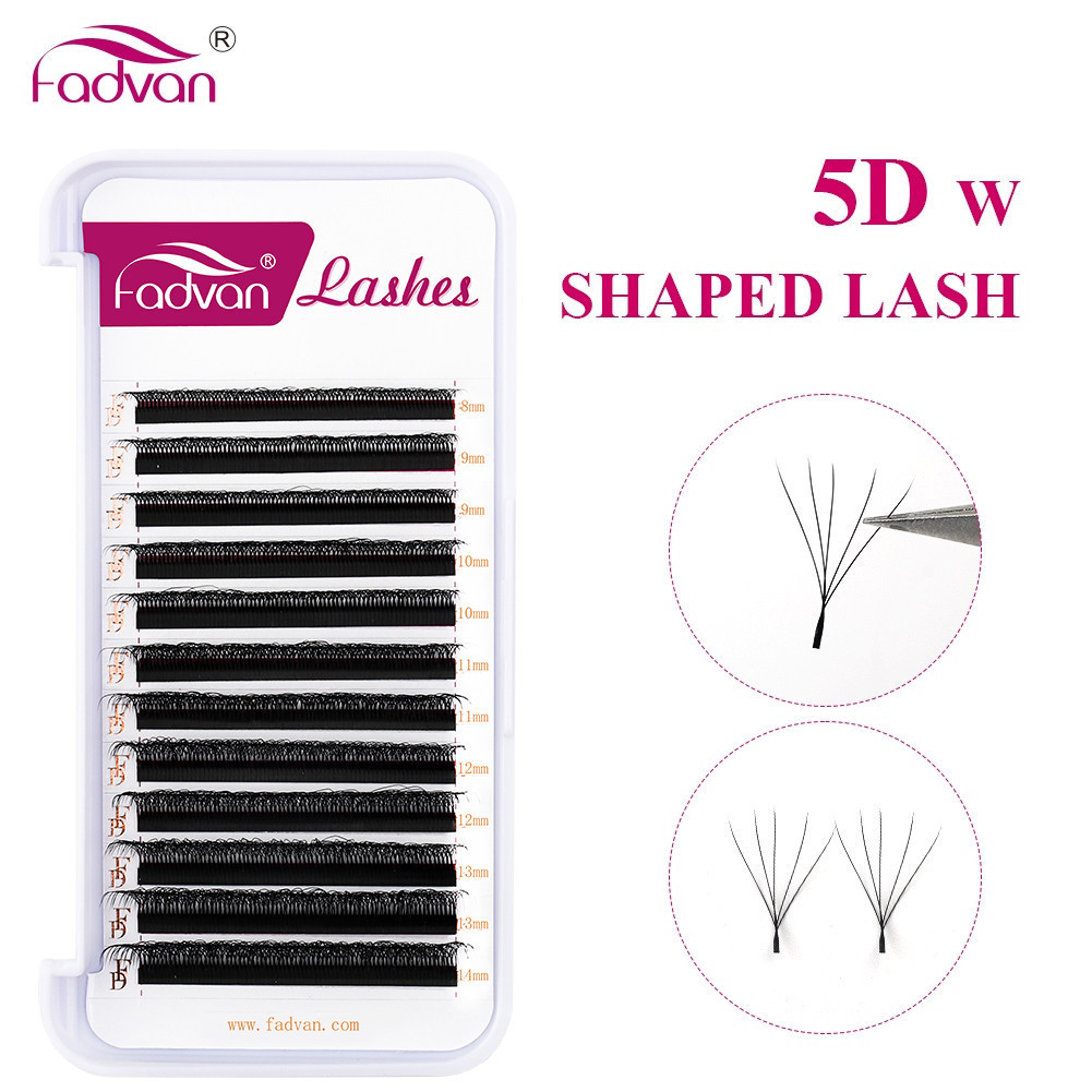 Fadvan Eyelashes พับรุ่น L-curl YY 3D 4D 5D 6D-Extensions ด้วยเส้นใย ...