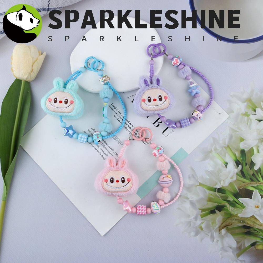 Sparkleshine Plush Labubu Key Ring,ข้อมือเชือกลูกปัดตุ๊กตาโทรศัพท์ ...