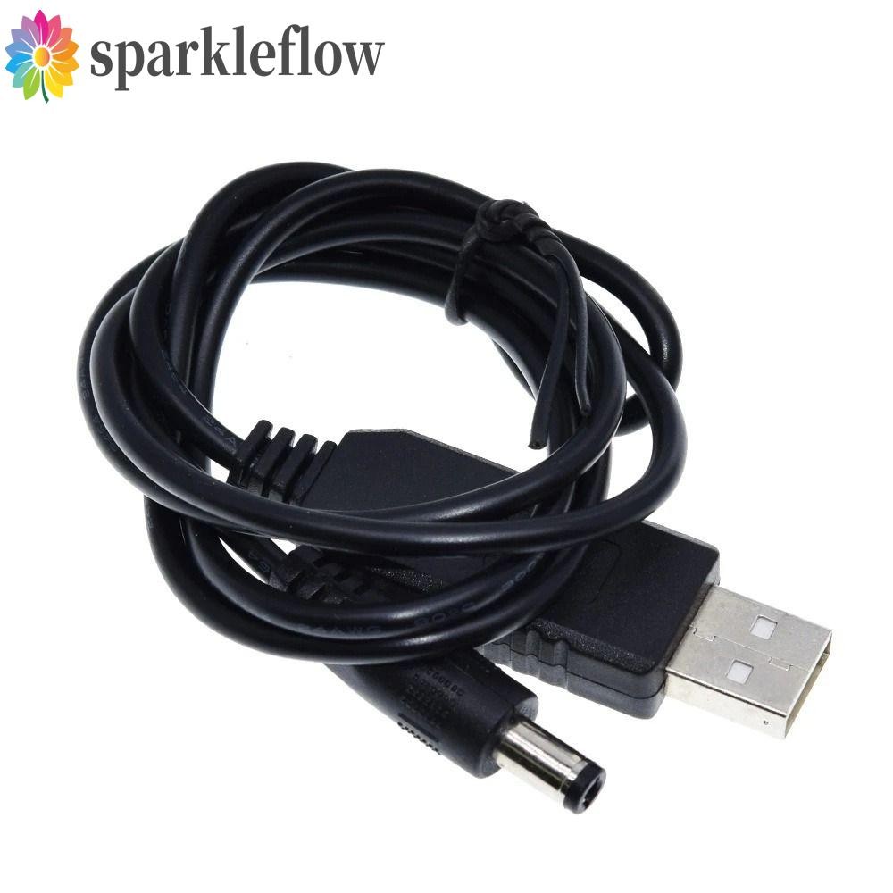 Sparkleflow สายไฟ USB DC 5V ถึง DC 9V / 12V อะแดปเตอร์แปลง 2.1x5.5 มม.ปลั๊กทนทานอุปกรณ์ ...