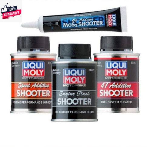 LIQUI MOLY MOTORBIKE Oil Additive MoS2 Shooter 20ml เคลือเครื่องยนต์ มอเตอร์ไซค์ ใช้ได้ทั้งรถ ...