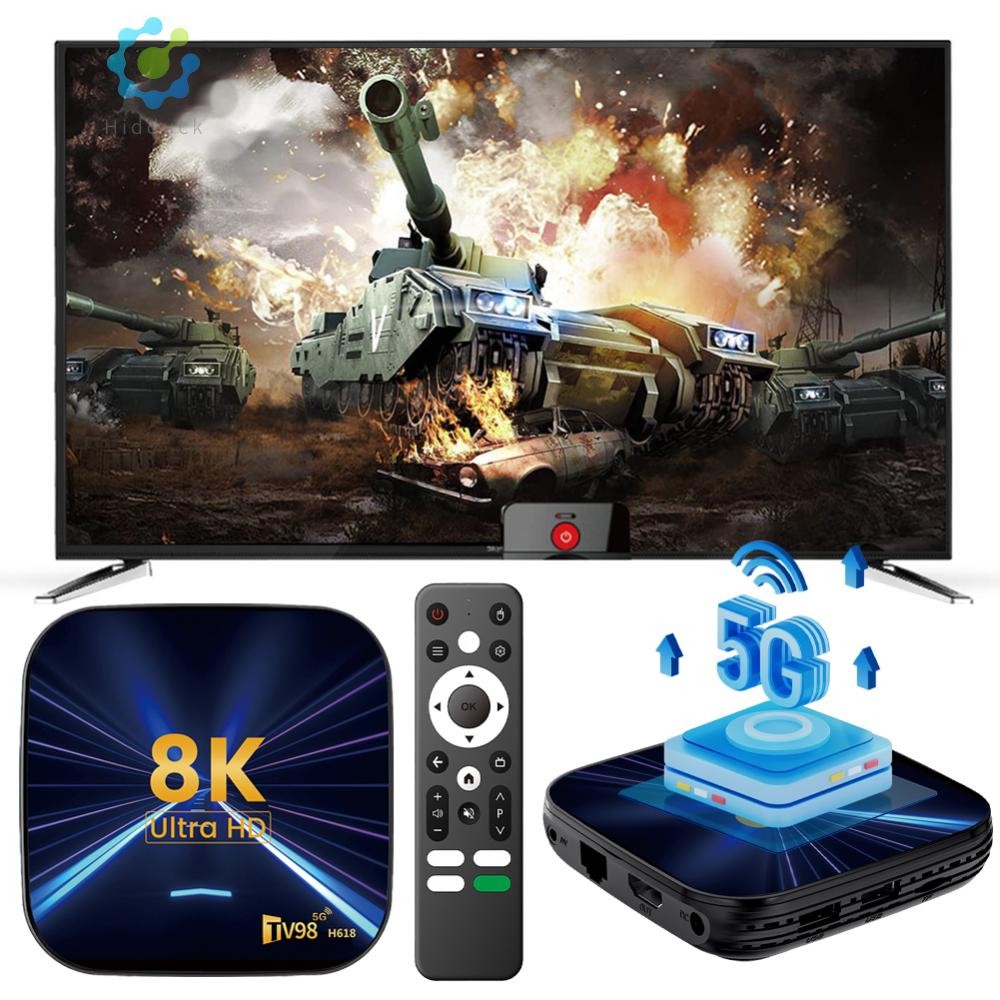 # Android 14 กล่องสมาร์ททีวี 8K HD Media Player 2.4G/5G Dual WiFi ...