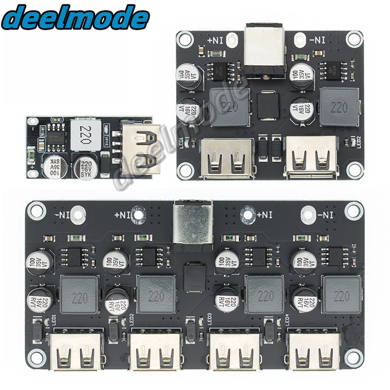 Usb QC3.0 QC2.0 USB DC-DC Buck Converter ชาร ์ จขั ้ นตอนลงโมดูล 6-32V 9V 12V 24V Fast Quick ...
