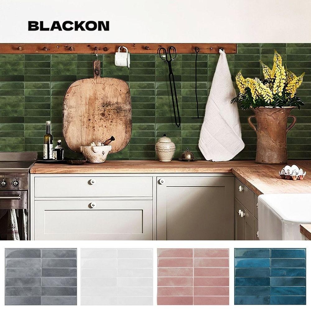 Blackon สติ๊กเกอร์ติดผนังกระเบื้องแบบมีกาวในตัว, วอลล์เปเปอร์กัน ...