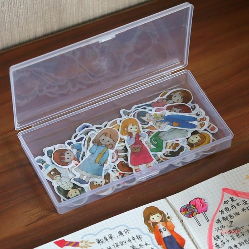Zzz กล่องเก็บสติ๊กเกอร์ Sorting Box Assortment Box Clear Storage Containers | Shopee Thailand