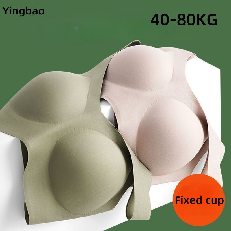 Yingbao Womens Wireless Bras No Underwire Push Up Bra Seamless ...
