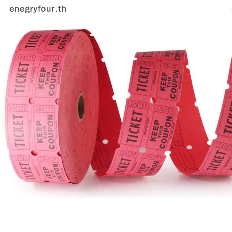 ของขวัญและของเล่น 1000 ชิ้นที่มีสีสัน Tearable Raffle Tickets ม้วนคู่ ...