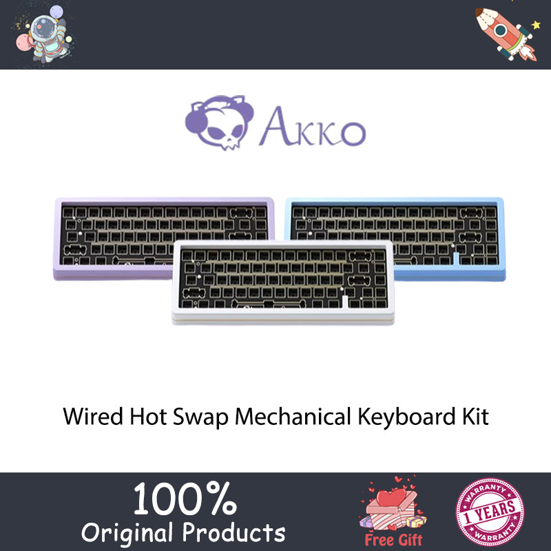 Akko SPR67 Aluminium Spring Mount Structure Wired Hot Swap Mechanical ...