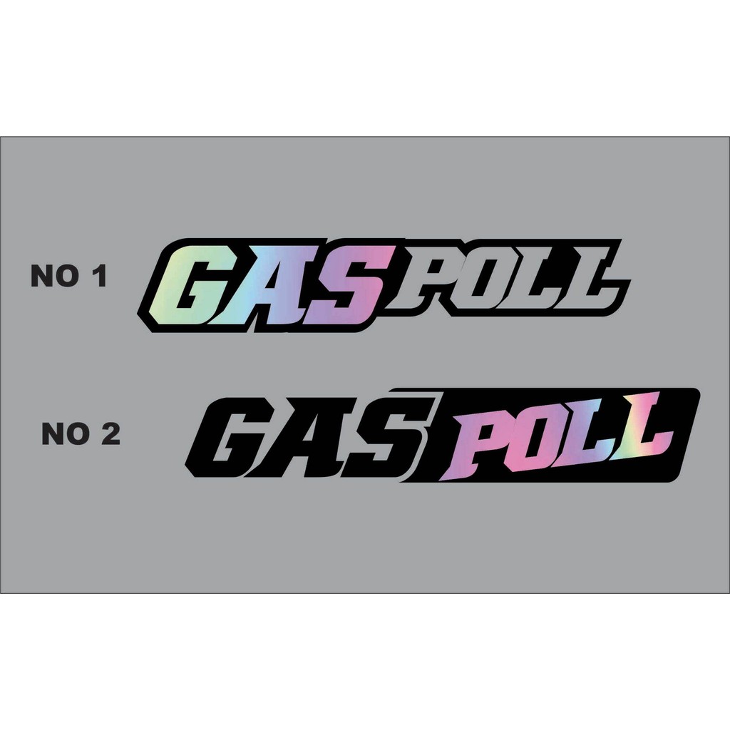 สติ๊กเกอร์ตัด สติ๊กเกอร์ GAS POLL VEHICLE | Shopee Thailand