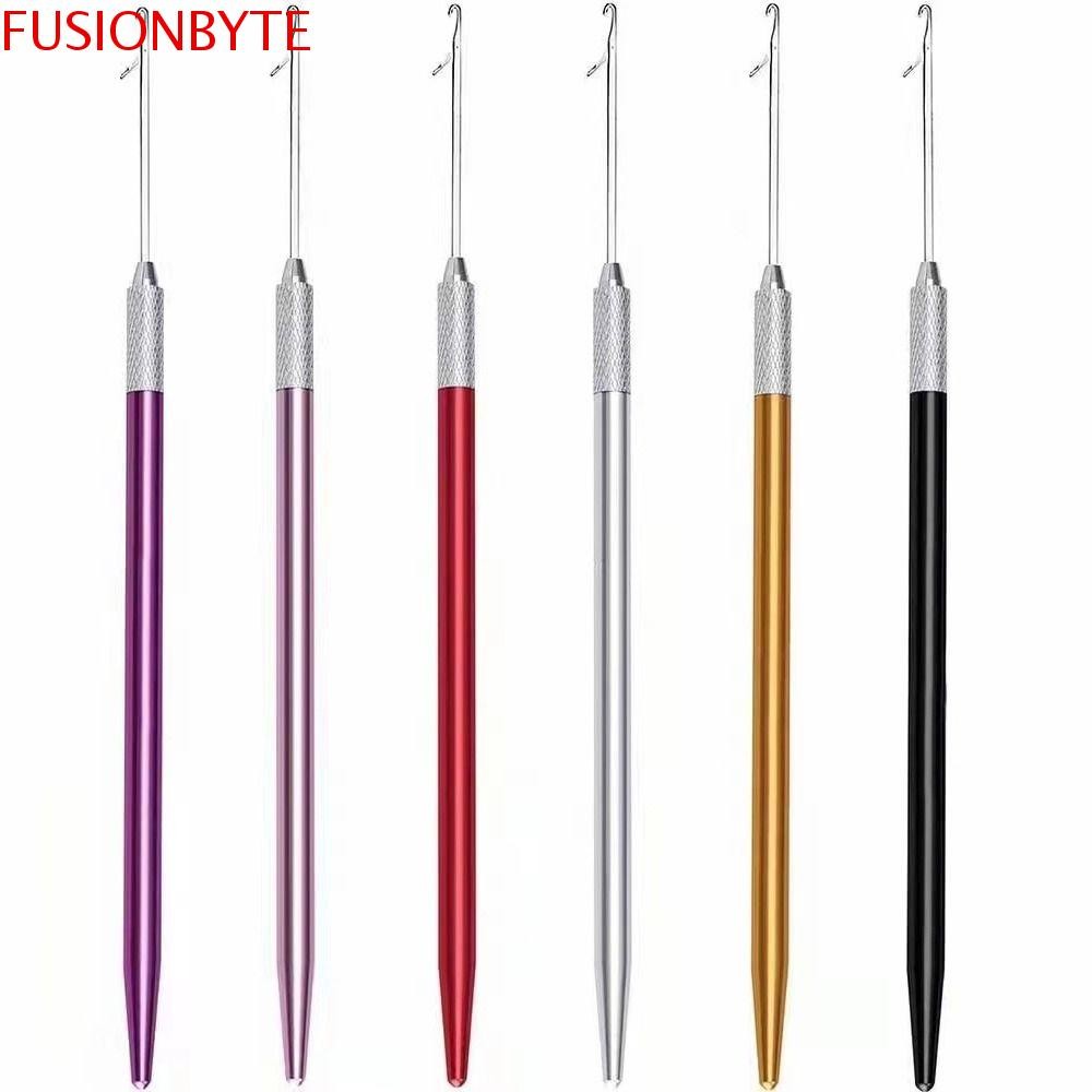 Fusionbyte ตะขอโลหะเข็มสีชมพูเริ่มต้นที่ยอดเยี่ยม Feather เครื่องมือต่อผมพรมทําซ่อมเครื่องมือ ...