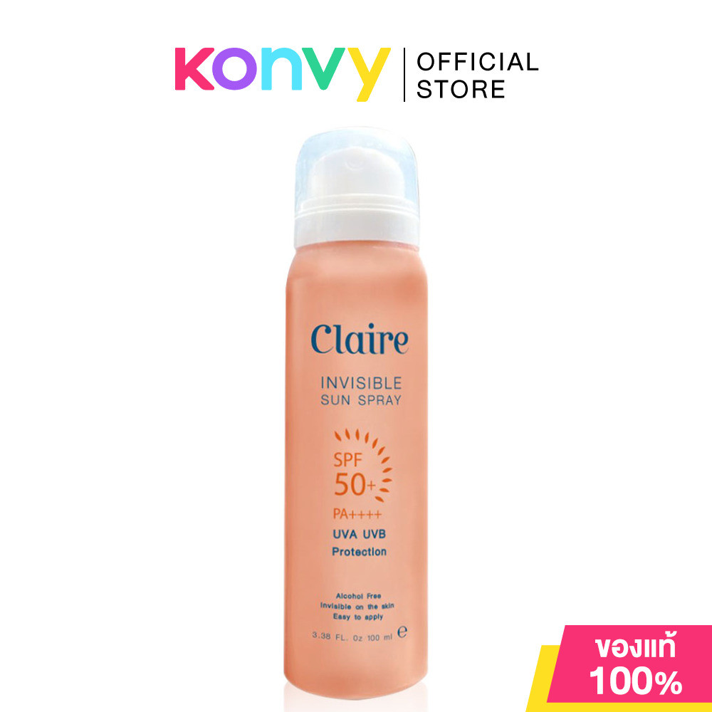 Claire Invisible Sun Spray SPF50+/PA++++ 100ml. | Shopee Thailand
