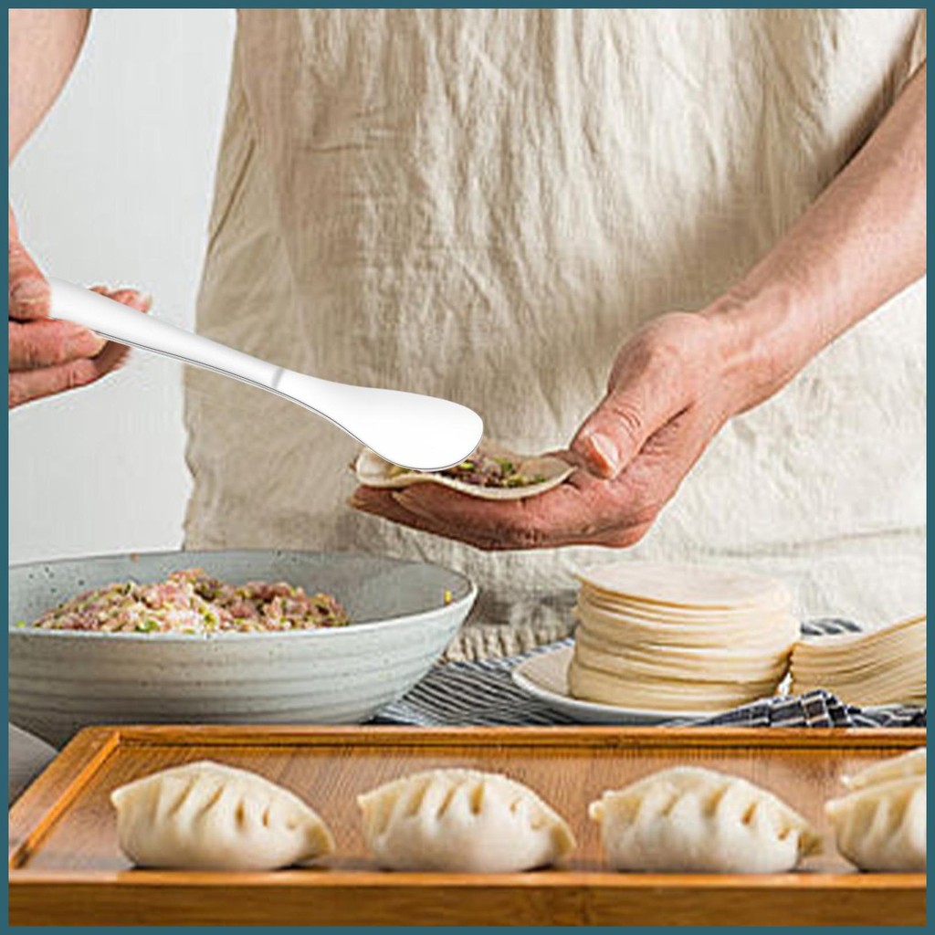 สแตนเลส Dumpling บรรจุช้อนสแตนเลส Scoop เกี๊ยว Maker เครื่องครัว Butter Jam Spreaders novth ...