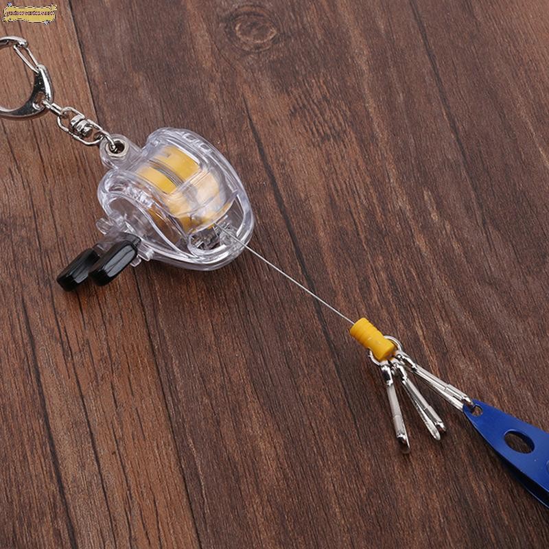 Garden Fly Fishing Reel Key Chain พวงกุญแจตกปลาของขวัญสําหรับคนรักตกปลา ...