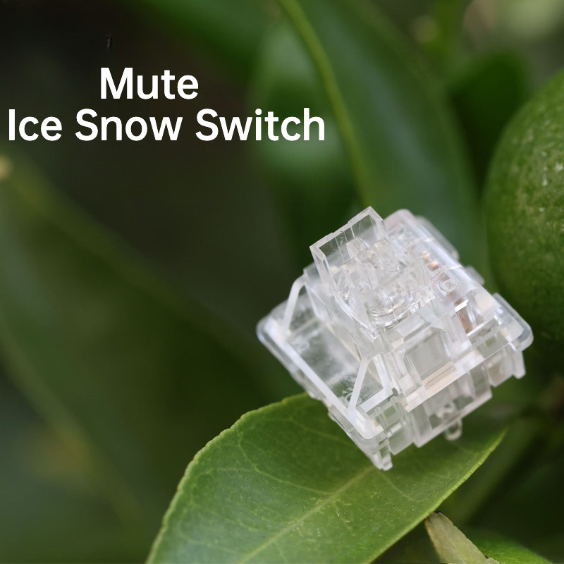 Outemu Ice Snow Mute Switch โปร่งใสการปรับแต่งคีย์บอร์ด Hot Swap Switch ...