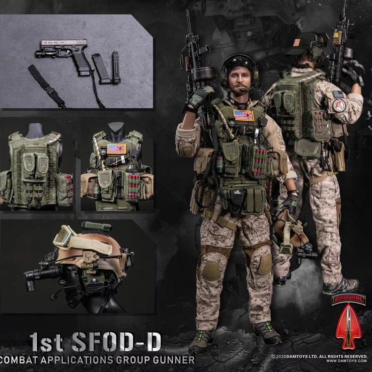 Damtoys 1/6 DAM 78074 American Delta Force Machine Gunner | Shopee Thailand