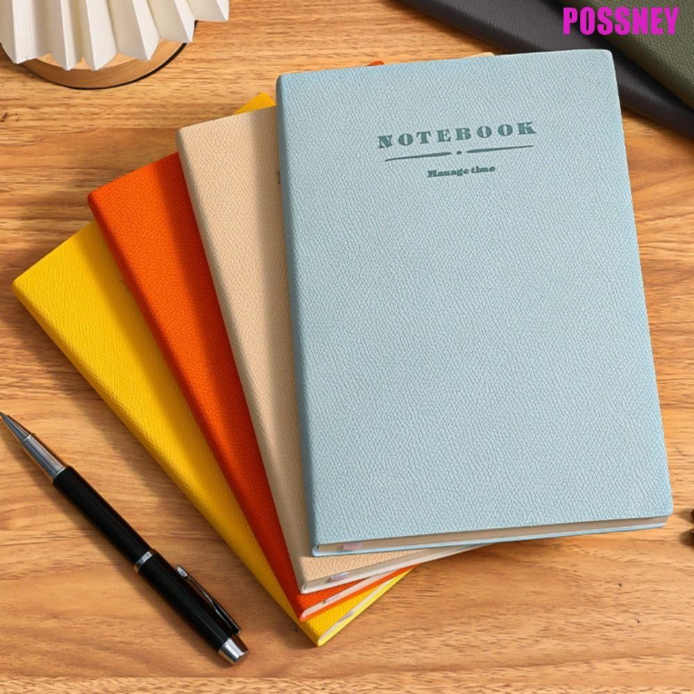 Possney สมุดบันทึกหนังนุ่ม, Journals Writing Pads a4 a5 Office Notebook ...