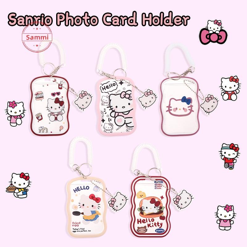Sammi Kawaii Hello Kitty Photo Card Holder Sanrio KT Cat 3 นิ้ว Idol ...