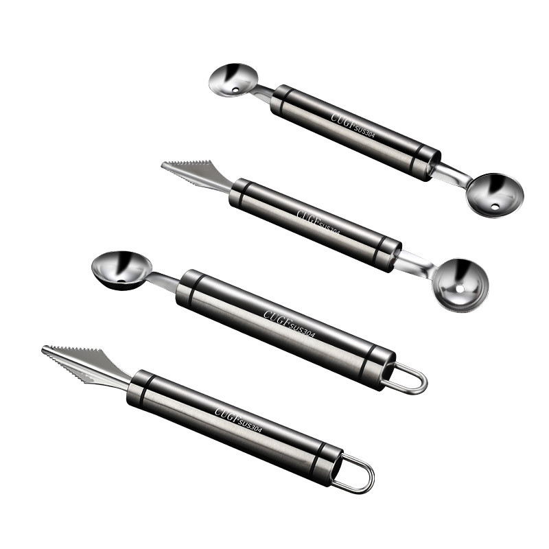 ชุดมีดแกะสลักผลไม้ CUGF จากเยอรมัน แม่พิมพ์ 304 สแตนเลส ช้อนตักไอศกรีม ...