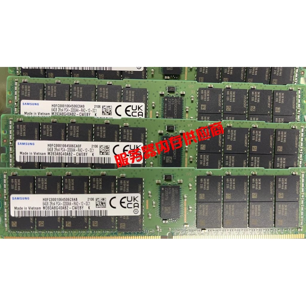 หน่วยความจำเซิร์ฟเวอร์ Samsung 64G DDR4 3200 ECC REG LRDIMM 64GB ใหม่ ...