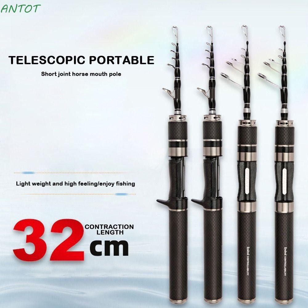 ANTOT คันเบ็ดครบชุด,รอกตกปลา Telescopic Spincast ชุดเบ็ดตกปลา,เด็ก 1.5m-1.8m แก้ว Fibre Ultra ...