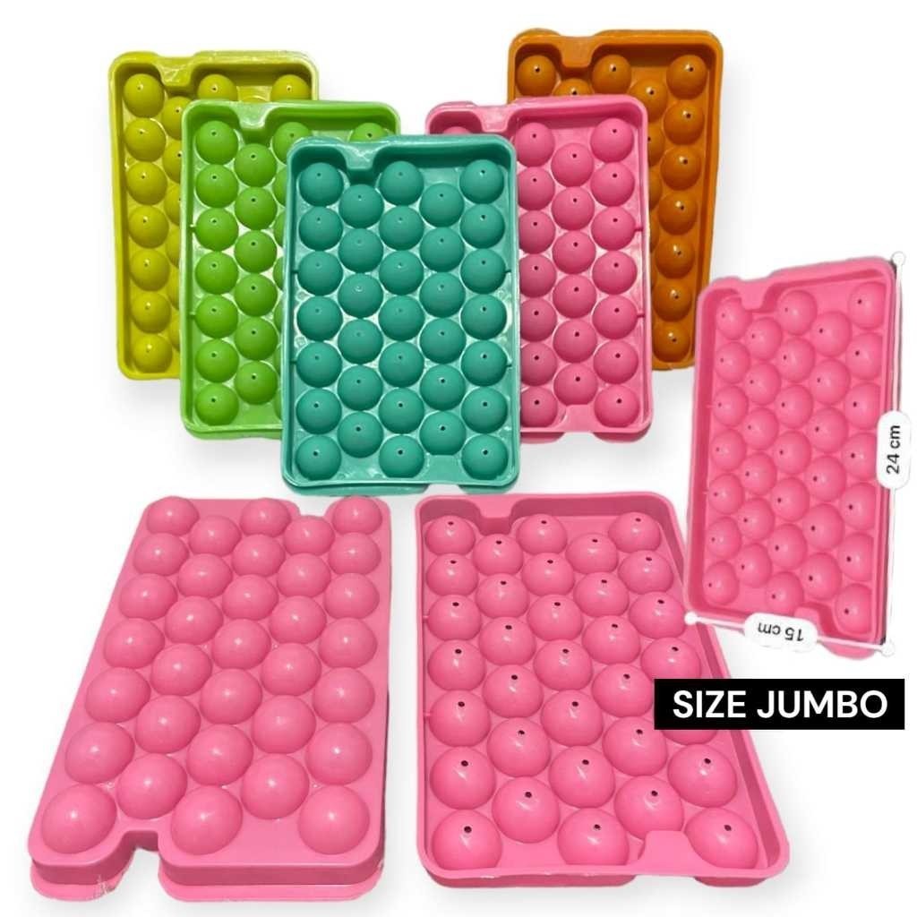 JUMBO ICE MOLD 25 ซม. ไข่ขนาดใหญ่ STONE ROUND SHAPE 33 GRID | ICE CUBE ...