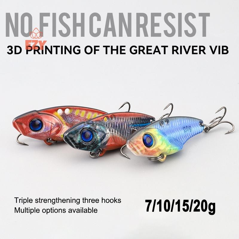 EZY Vib Lure 7g-20g 3d พิมพ์ Sanbon Hook Long Casting Road Runner เหยื่อปลอมเลื่อมใหม่ | Shopee ...