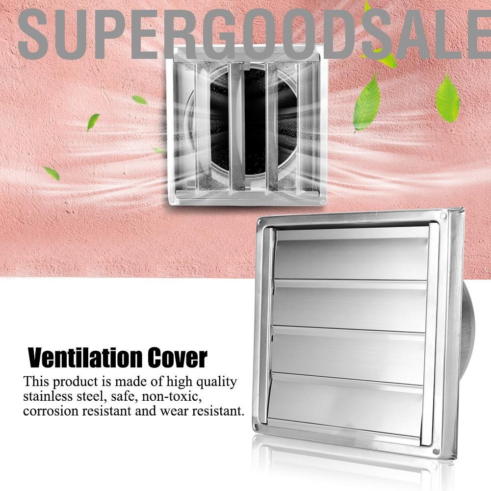Supergoodsales สแตนเลส Air Vent Duct Grill Outlet Extractor ระบายอากาศ ...