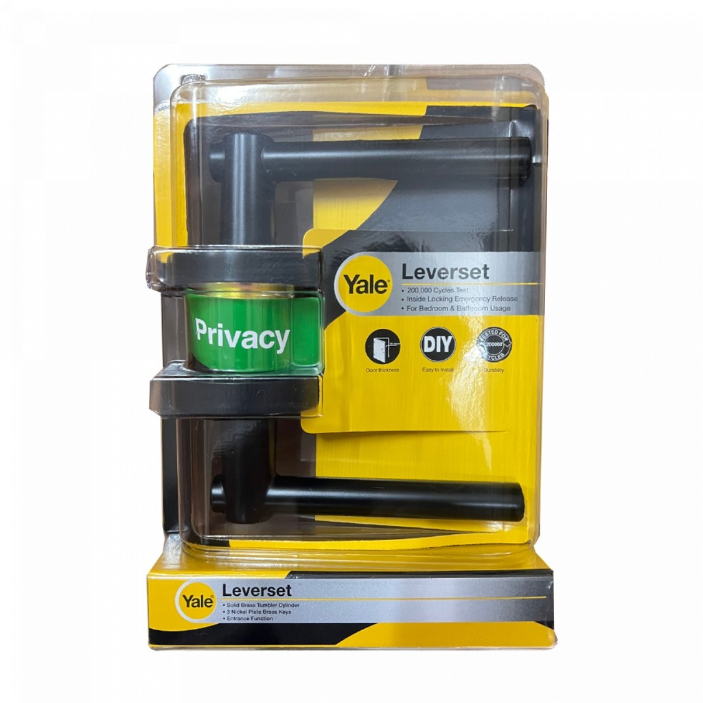 GlobalHouse YALE มือจับก้านโยก รุ่นพรีเมี่ยม L9122 US15 ระบบห้องน้ำ ฝา ...