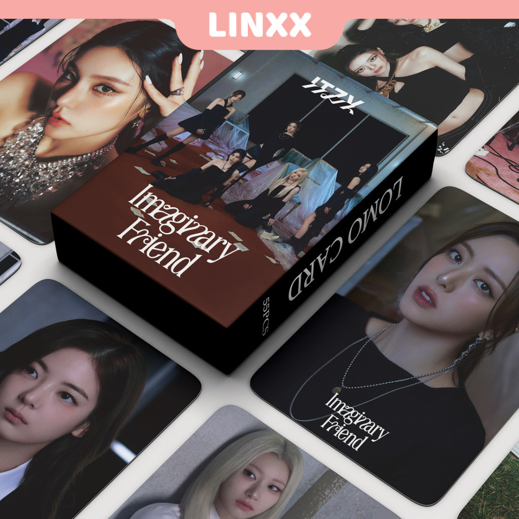 Linxx 55 ชิ้น ITZY อัลบั้มเพื่อนจินตภาพ Lomo Card Kpop Photocards โปสการ์ด Series | Shopee Thailand