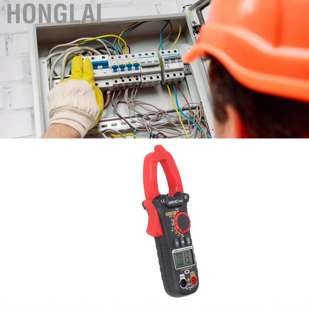 Honglai AC Clamp Multimeter มิเตอร์ดิจิตอล LED Backlit Non Touch การวัด ...