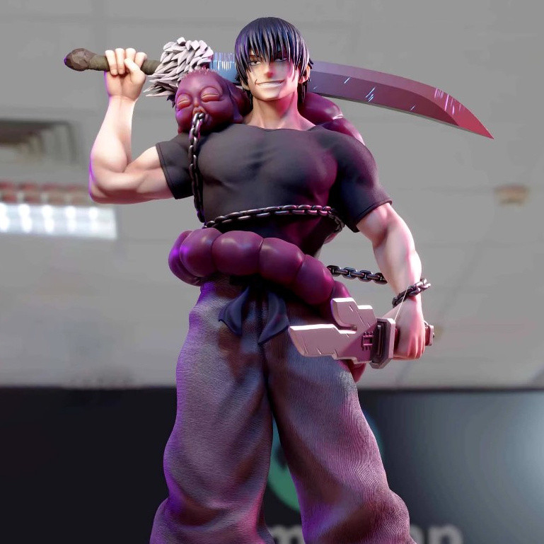 21 cm. Jujujutsu Kaisen fushiguro Toji stand PVC action figure | Shopee ...