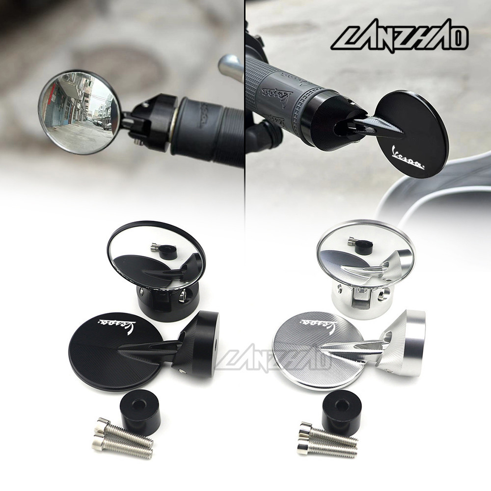 สําหรับ Vespa Sprint Primavera 150 GTS 300 Handle Bar End กระจกคุณภาพ ...