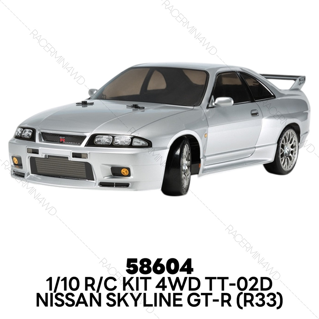 TAMIYA 1/10 R/C 4WD Nissan Skyline GT-R (R33) (TT-02D Chassis) 58604 ...