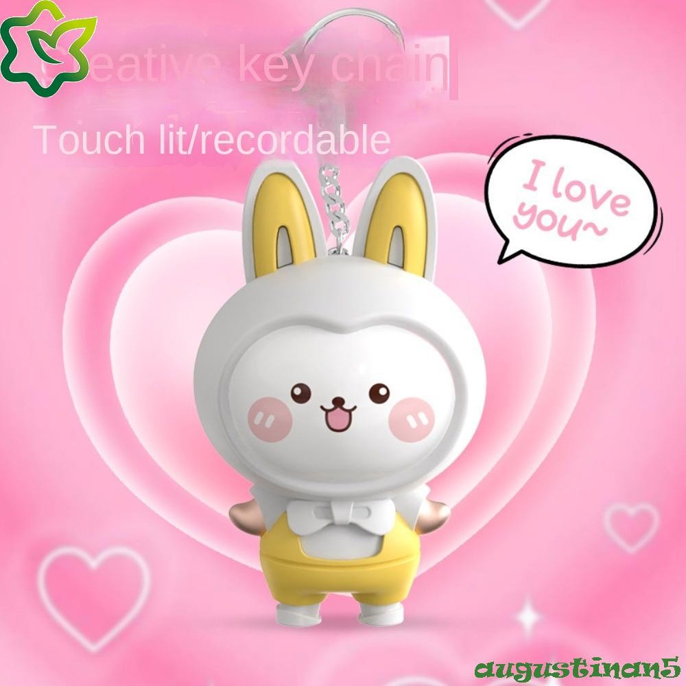 AUGUSTINAN พวงกุญแจเสียงชินจัง, I Love You Hand in Hand Labubu Voice ...