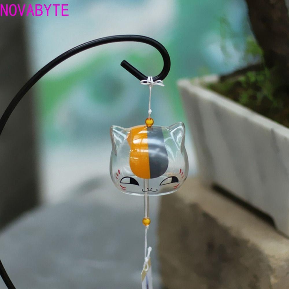 NOVABYTE กระดิ่งลมแก้ว Kawaii DIY ของขวัญแขวน Bless อุปกรณ์ตกแต่งสไตล์ ...