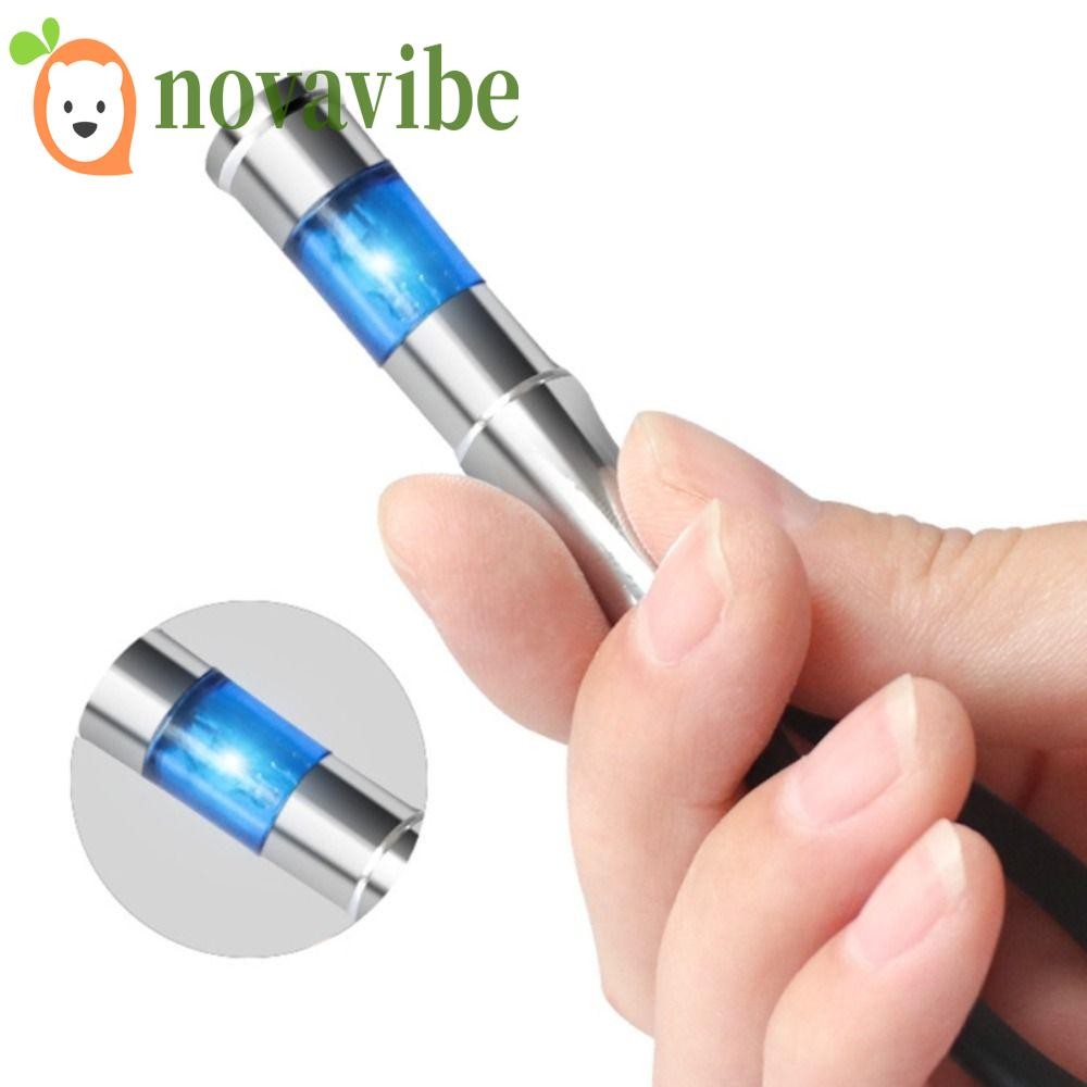 NOVAVIBE Anti-Static พวงกุญแจแบบพกพาแฟชั่นแหวน Static Rod ไฟ LED ...