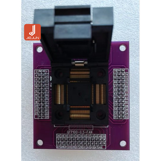 TQFP, LQFP, ซ็อกเก็ตเตา QFP100, SMT32 ไมโครคอมพิวเตอร์ชิปเดียว MCU ฝาครอบพลิกอ่าน/ซ็อกเก็ตการ ...