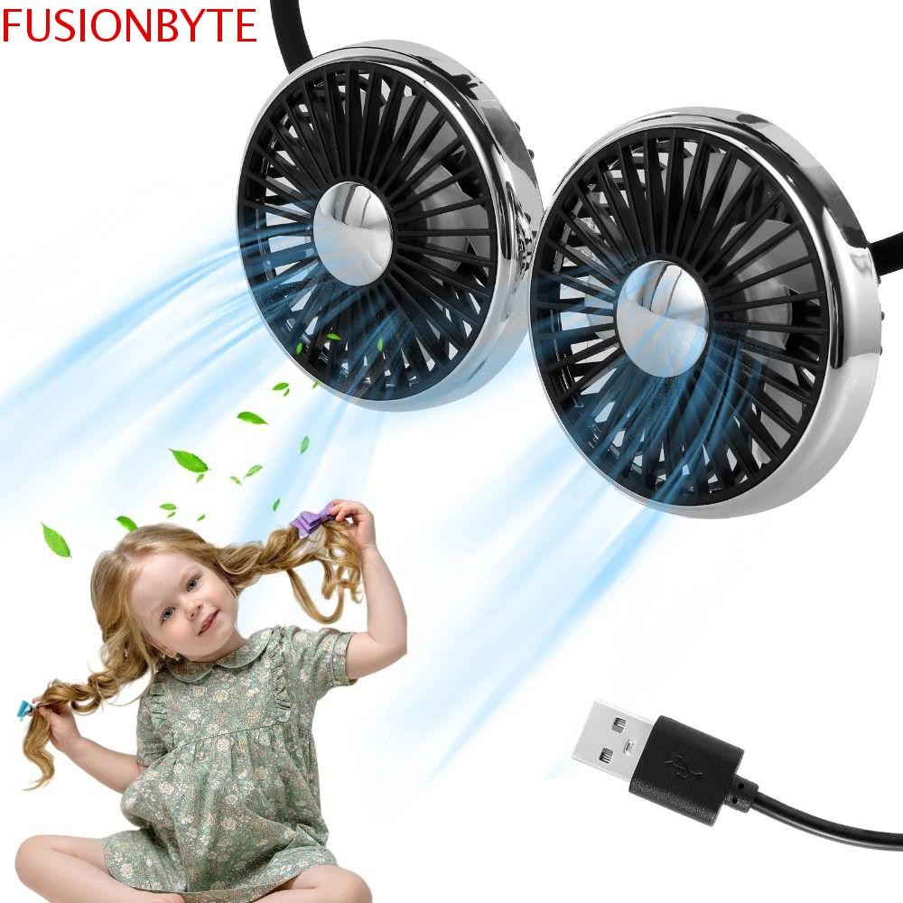 FUSIONBYTE พัดลมสองหัว, พัดลมติดรถยนต์อเนกประสงค์อเนกประสงค์ในรถยนต์, 360° พัดลมแม่เหล็กไฟฟ้าแบบ ...