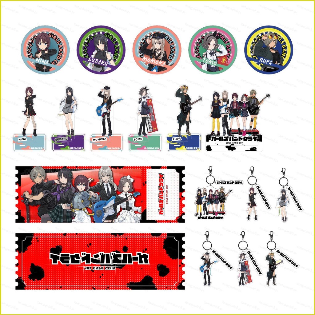 ST5 GIRLS BAND CRY Nina Momoka Subaru Rupa Tomo ตั๋วอะคริลิค steub พวง ...