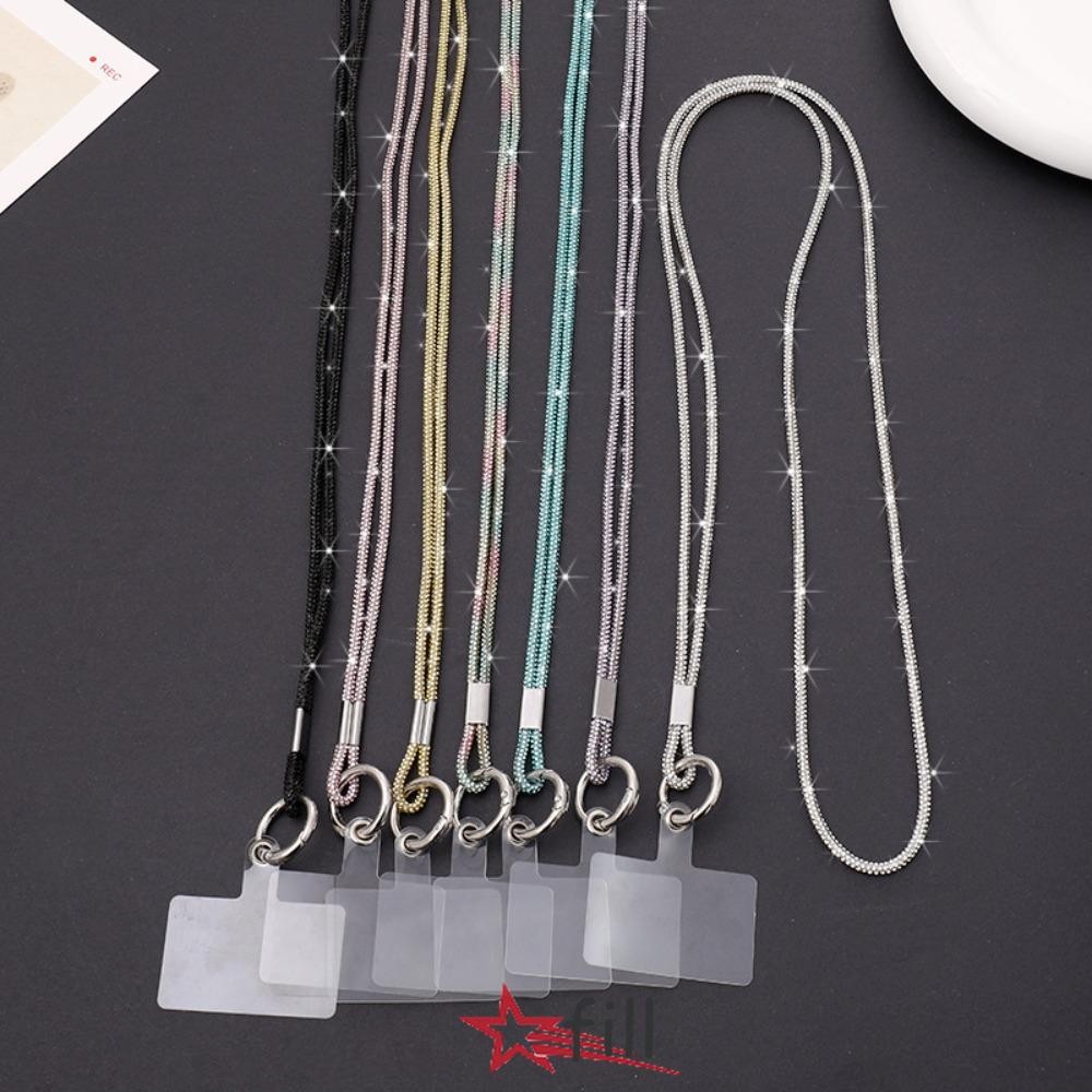 Fill Phone Anti-lost Rope, Bright Crystal Rhinestone Phone Lanyard ...