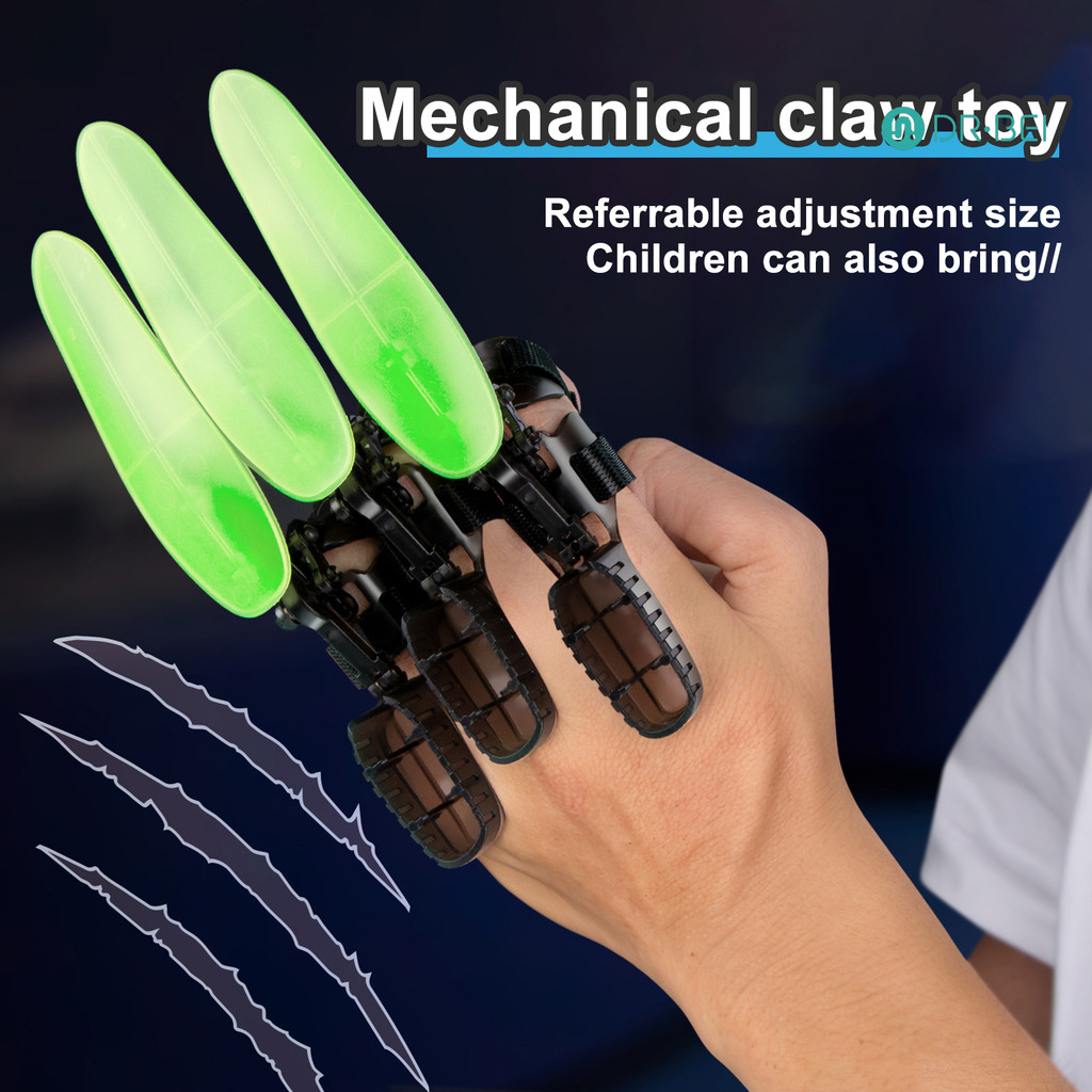 Dr.bei 3 ชิ้น 3D พิมพ์ Mechanical Claw ของเล่นนิ้วมือ Wolverine กรงเล็บ ...