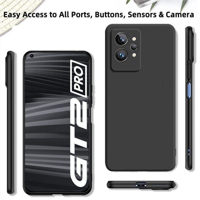 CASE REALME GT 2 PRO 5G CASE SLIM MATTE BLACK DOFF SOLID | Shopee Thailand