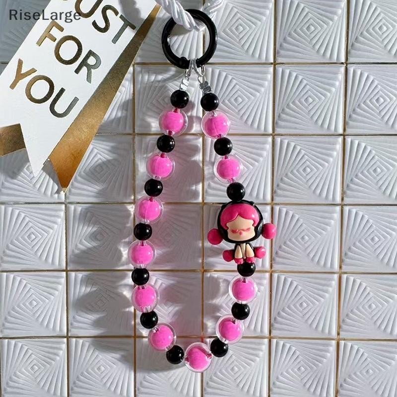 [RiseLarge] Labubu Bead Phone Chain Crybaby Skullpada Charm พวงกุญแจ ...