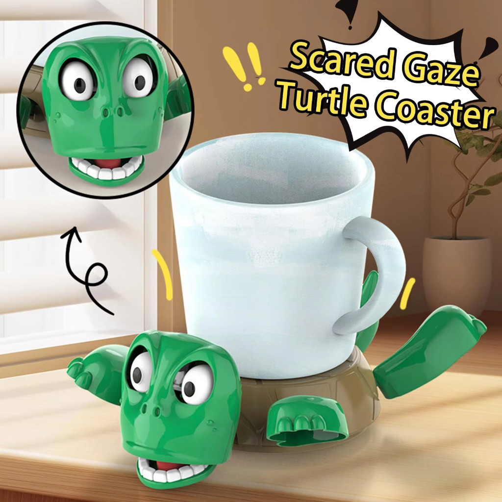 Lahomia ที่รองแก้วเต่าตลกๆ ที่กดจานรองแก้วเต่า ใครกด Turtle Coasters Cup Base | Shopee Thailand