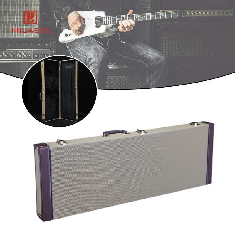 [hilabee] กีตาร์ไฟฟ้า Hard Case Square Hardshell พร้อมล็อคความปลอดภัย ...