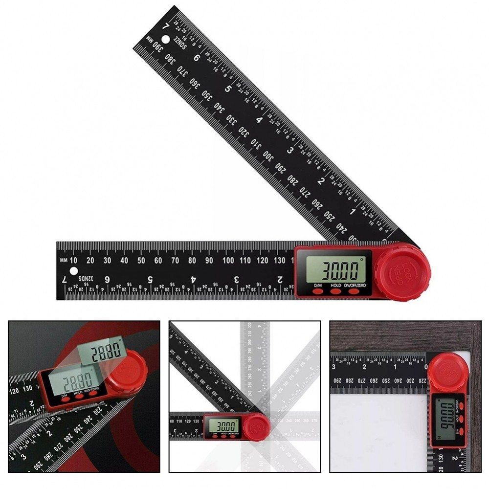 200mm Protractor Long-lasting Battery Life Versatile Tool For Angle ...