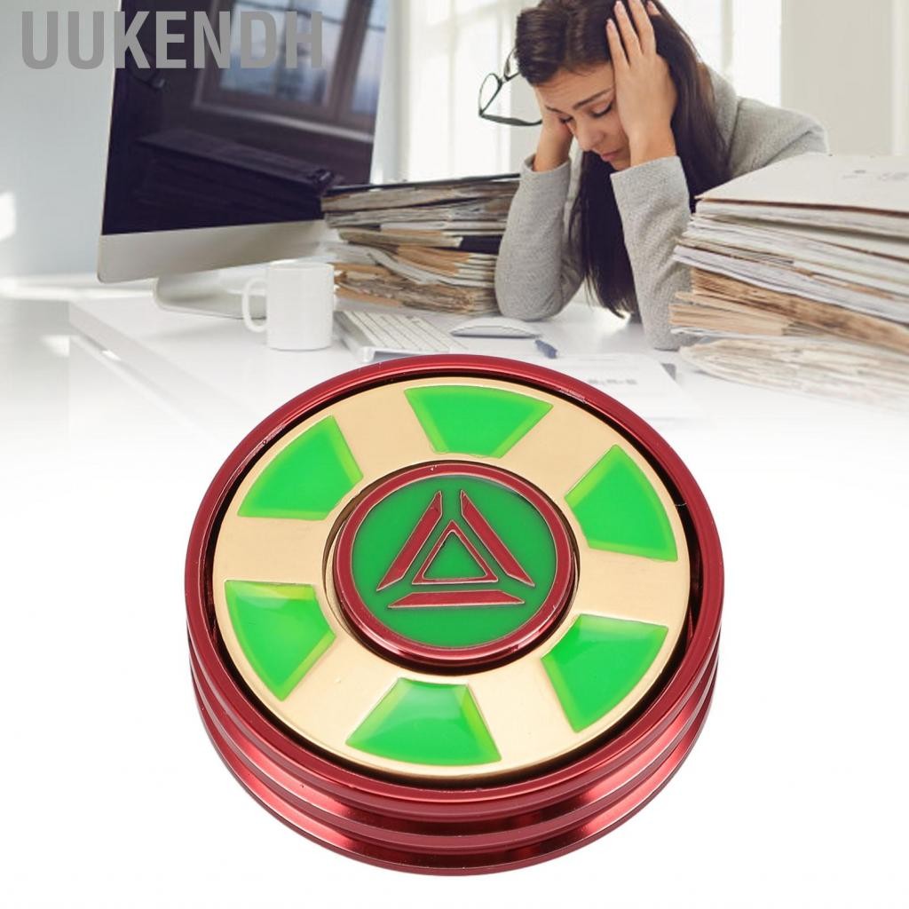 Uukendh ปลายนิ้ว Gyroscope GLOW ใน Dark โลหะหมุนของเล่นแบบพกพาความวิตก ...