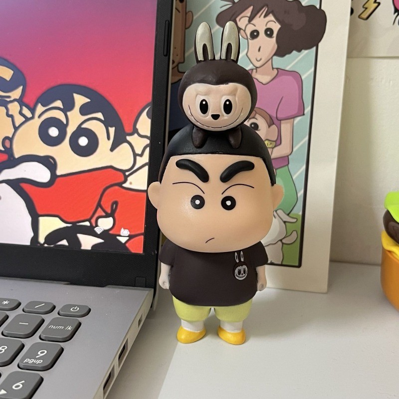 อะนิเมะ Crayon Shin-chan รูป Labubu Nohara Shinnosuke รุ่น Q PVC ตัวเลข ...